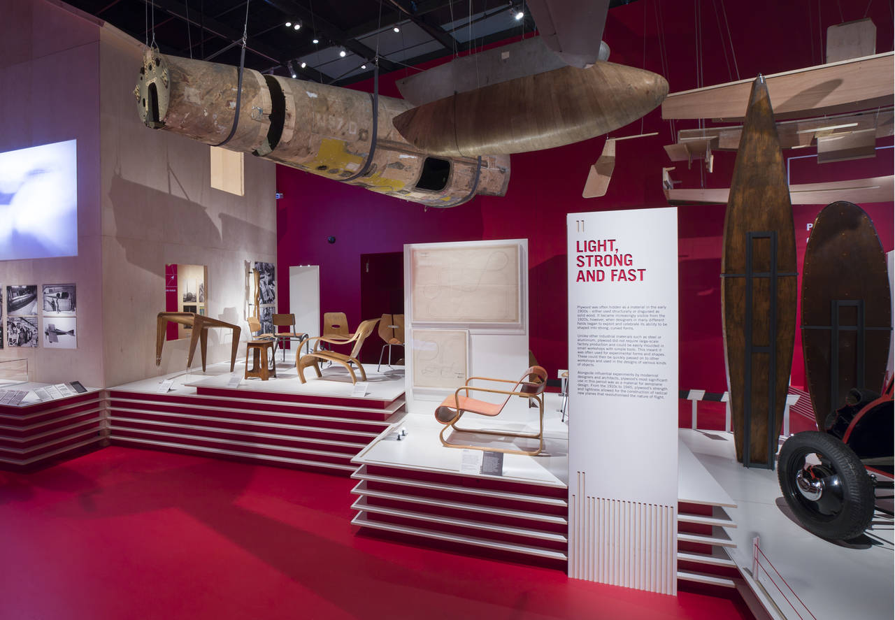 Inside the Plywood: Material of the Modern World exhibition · V&A