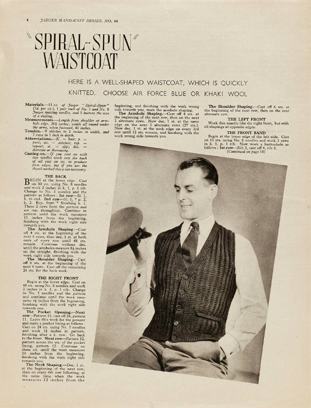 1940s knitting patterns · V&A