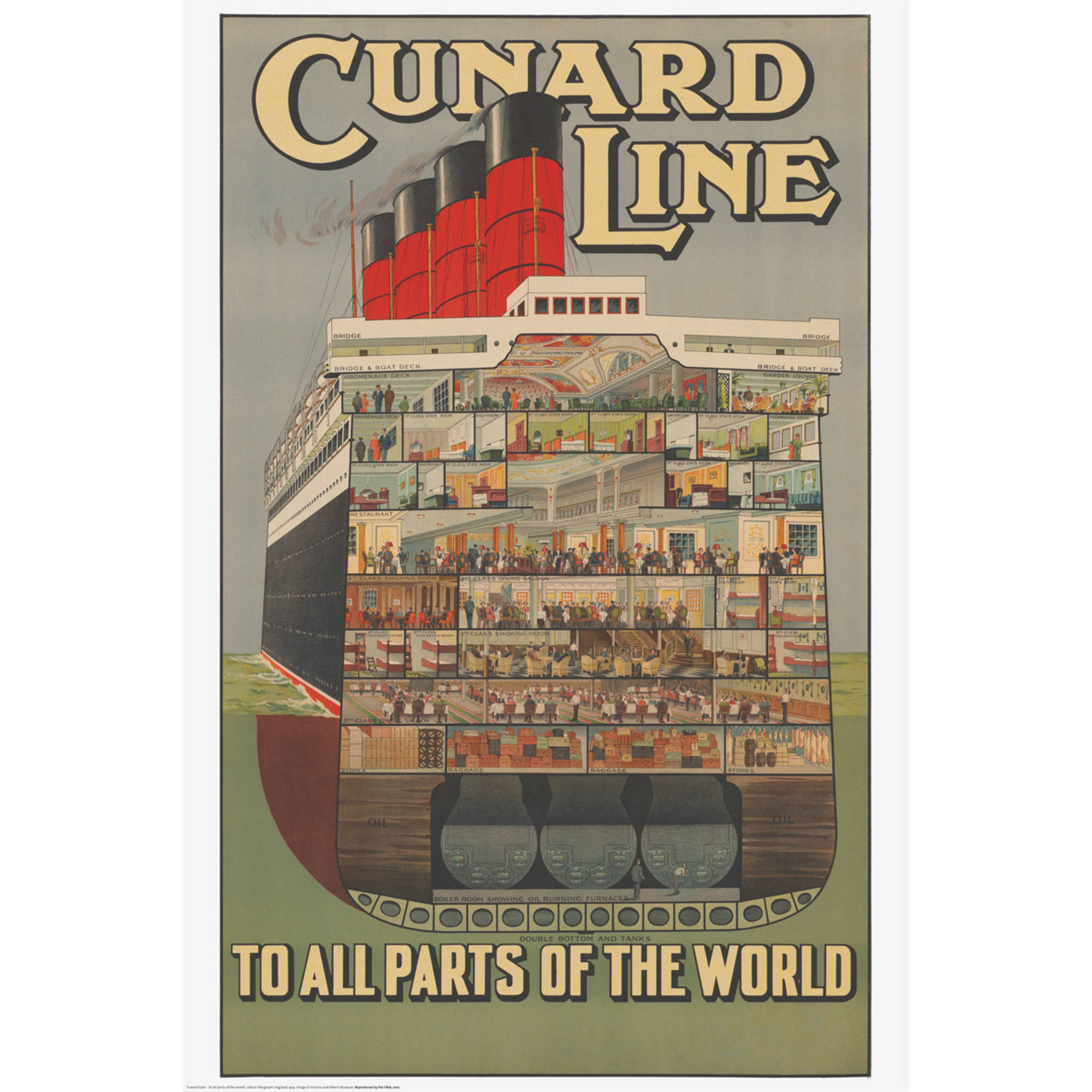 Inside an ocean liner: the 'Aquitania' · V&A
