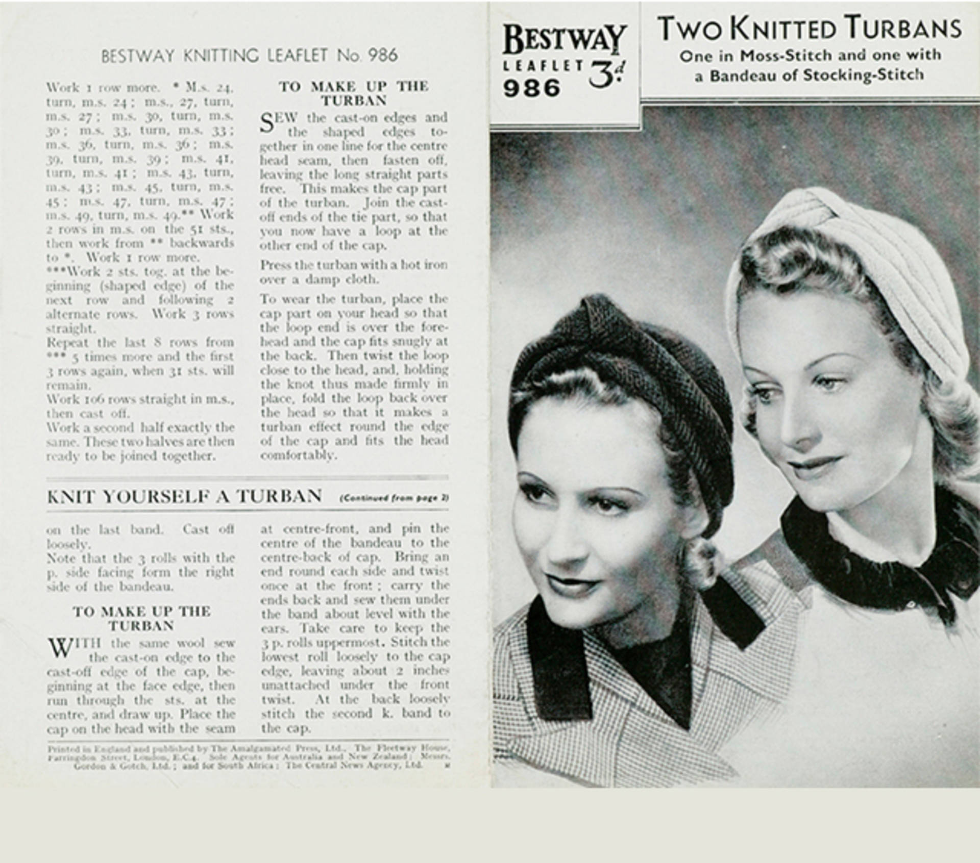 1940s knitting patterns · V&A