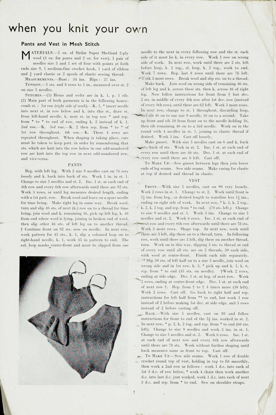 1940s knitting patterns · V&A