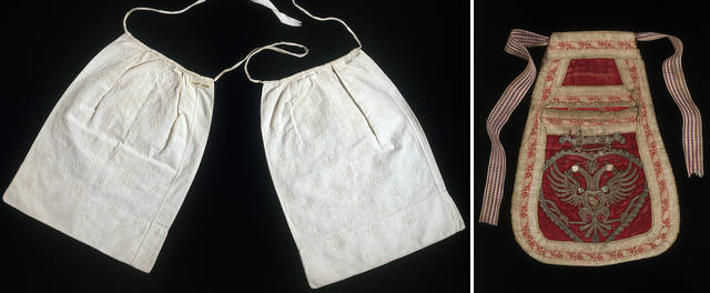 Women's tie-on pockets · V&A