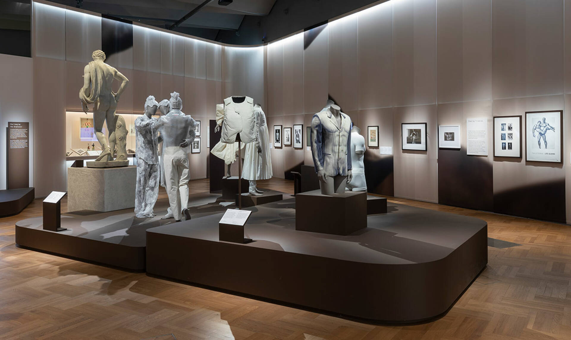 Inside the Fashioning Masculinities exhibition · V&A