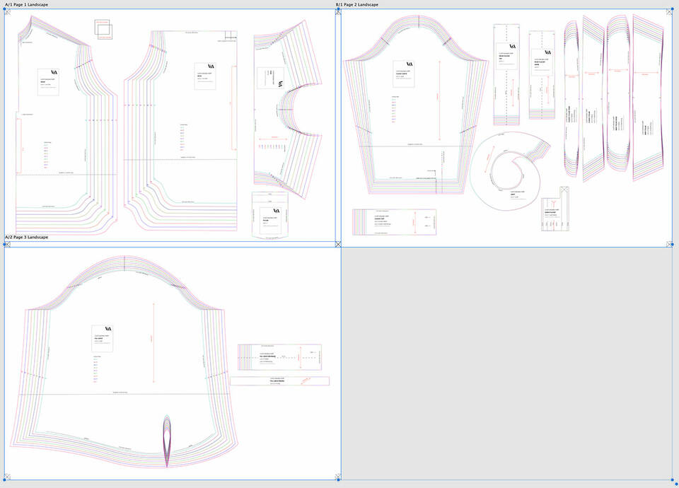 Customisable shirt pattern – print layouts · V&A